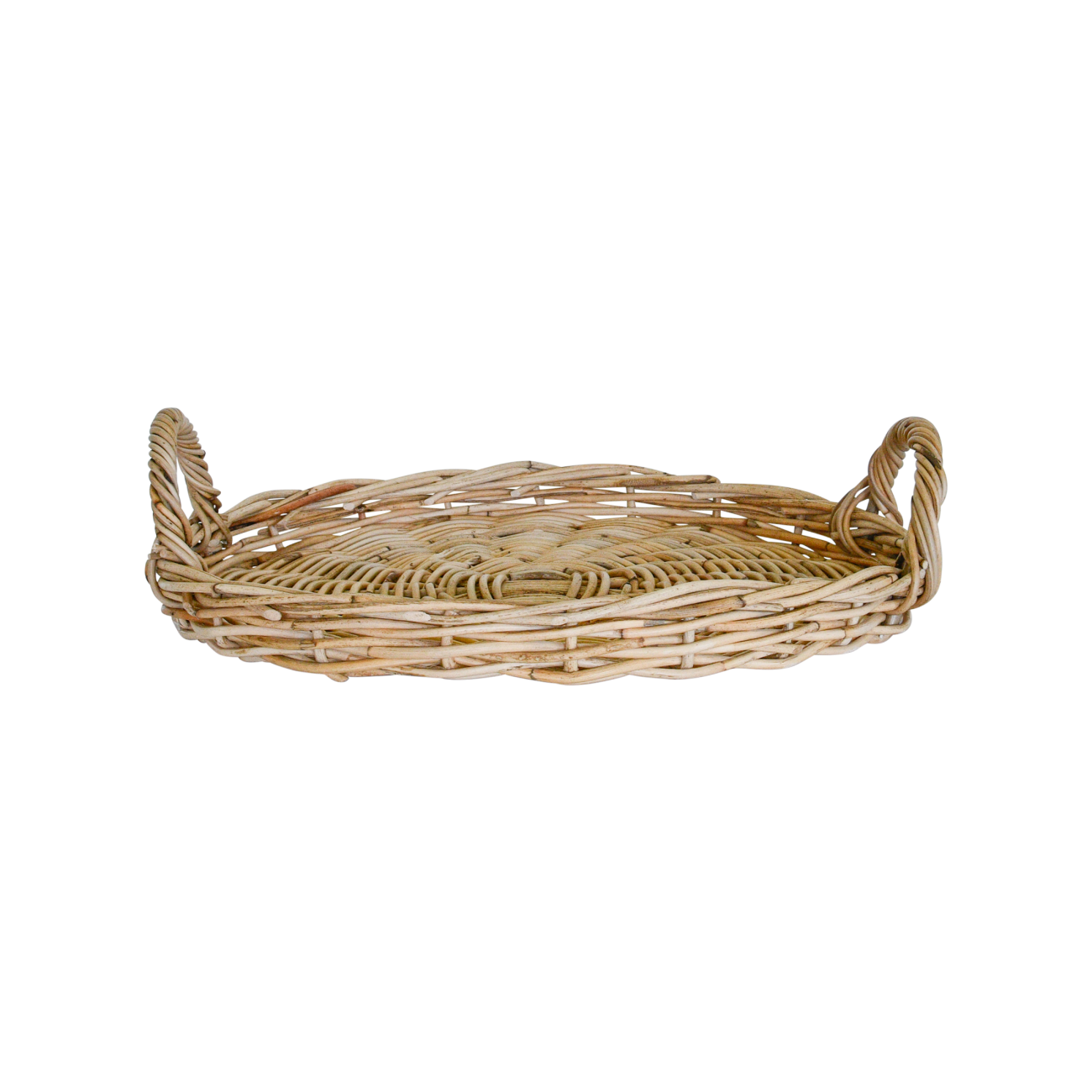 Woven round tray- shallow - Kate's Curated Collection