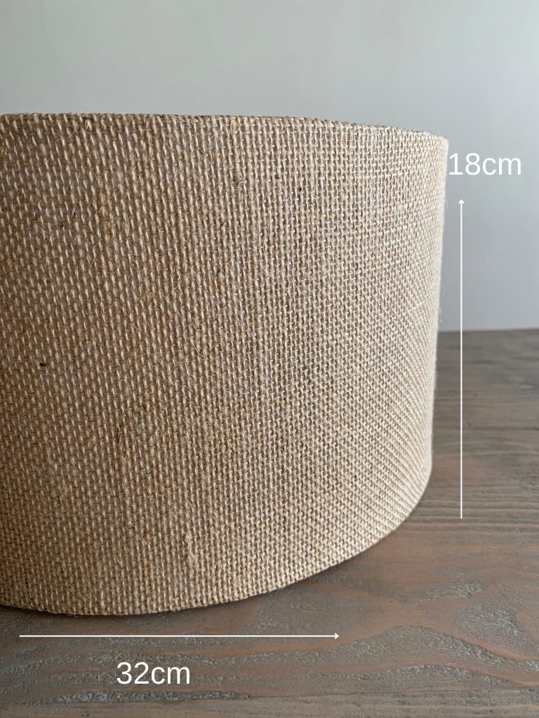 Hessian Lamp Shade 32cm - Kate's Curated Collection